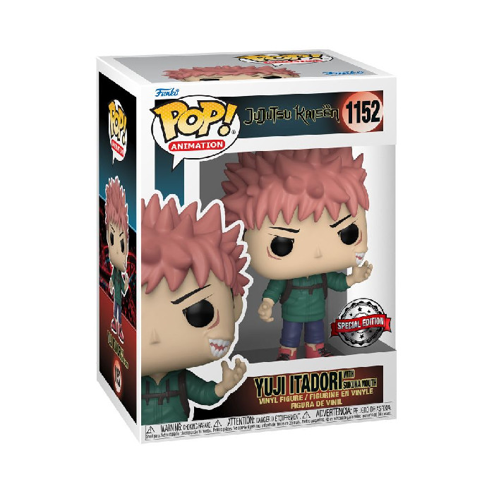 Funko Pop! Animation Jujutsu Kaisen S1 - Yuji Itadori with Sukana Mouth ...